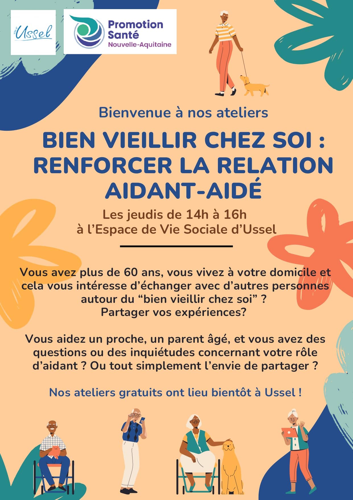 Ateliers "Bien vieillir chez soi : améliorer la relation aidant-aidé" - Promotion Santé NA